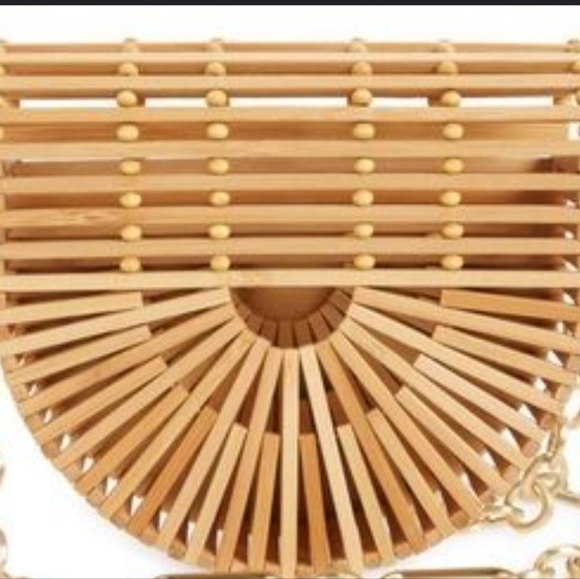 Bags | Smooth Unlined Bamboo Slat Crossbody Bag | Poshmark
